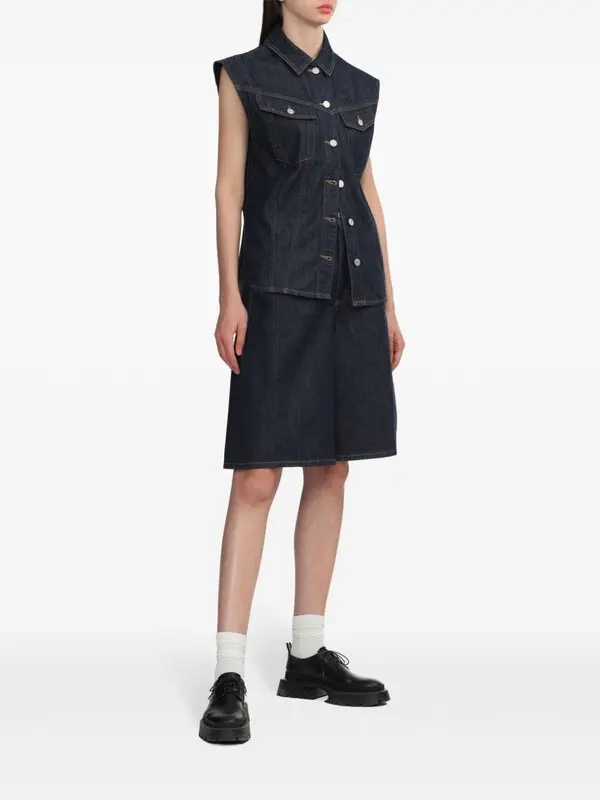 AGOLDE Nolan Pleated Denim Shorts