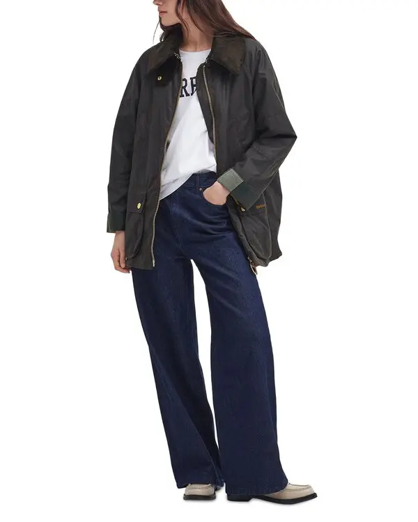 Barbour Allerston Waxed Coat - Olive/ancient
