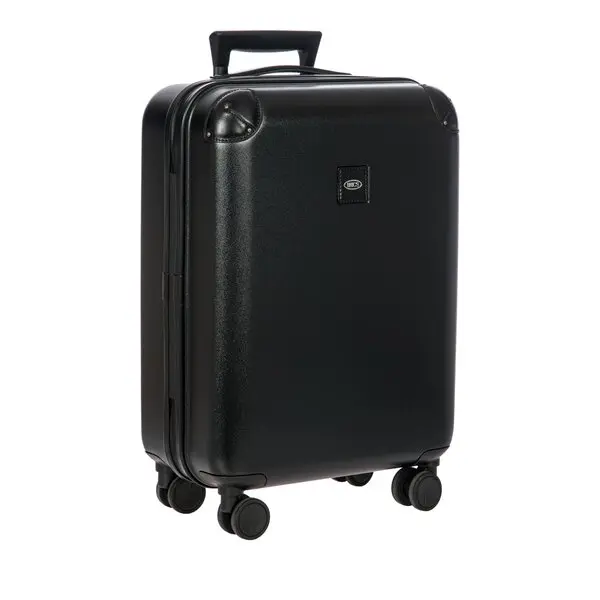 Bric'S Amalfi 21-inch Carry-on Spinner Suitcase - Black/black