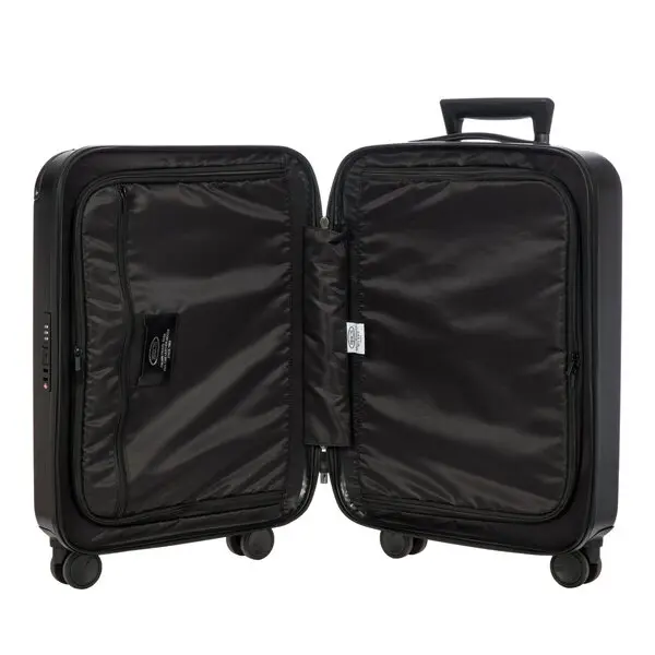 Bric'S Amalfi 21-inch Carry-on Spinner Suitcase - Black/black