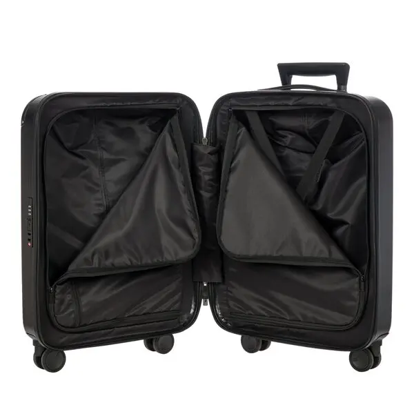 Bric'S Amalfi 21-inch Carry-on Spinner Suitcase - Black/black