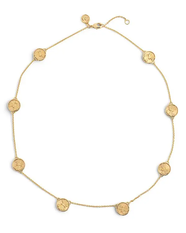 ANABEL ARAM Butterfly Coin Necklace - Gold