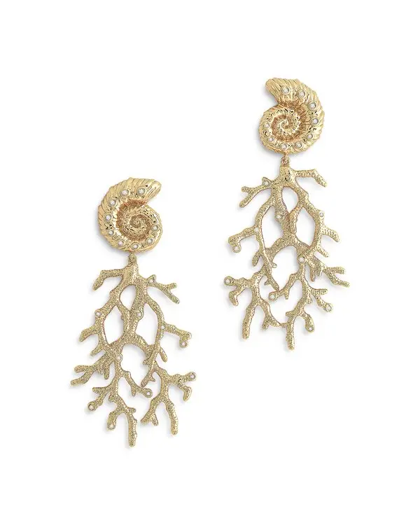 ANABEL ARAM Shell Drop Earrings