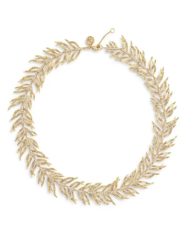 ANABEL ARAM Palm Leaves Necklace - Gold