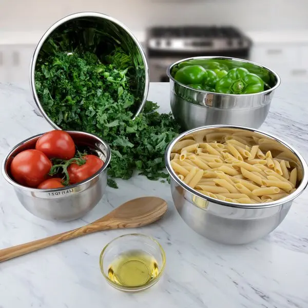 TOVOLO Stainless Steel Mixing Bowls, Set Of 4