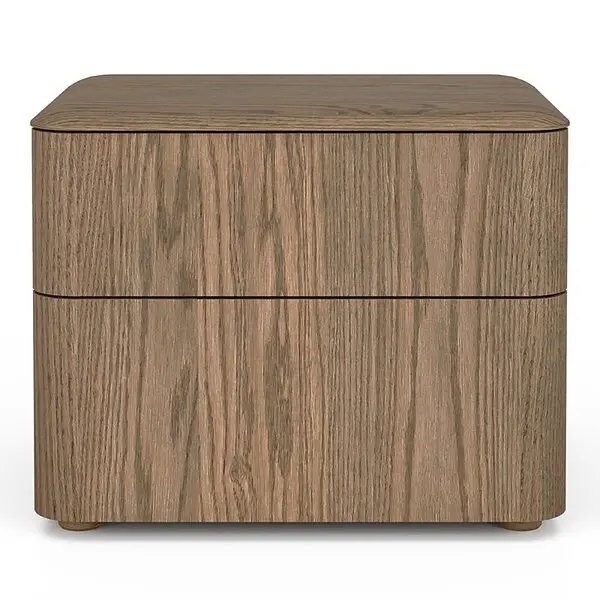 HUPPE Simone Two Drawer Nightstand - Brown