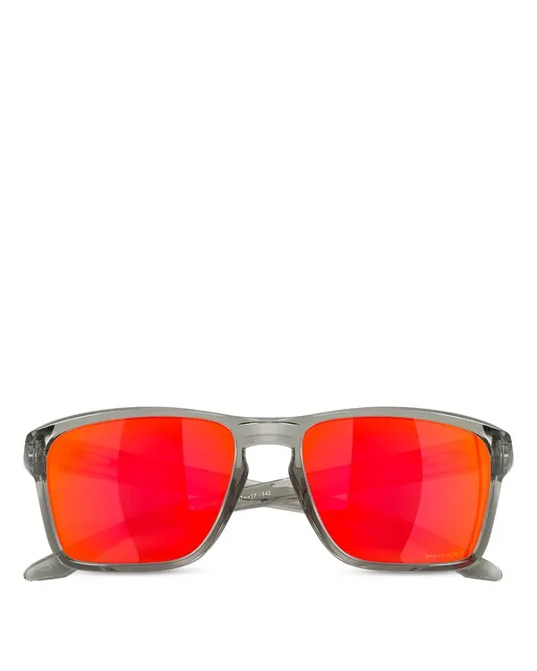 Oakley Sylas Rectangular Sunglasses - Gray/orange Solid