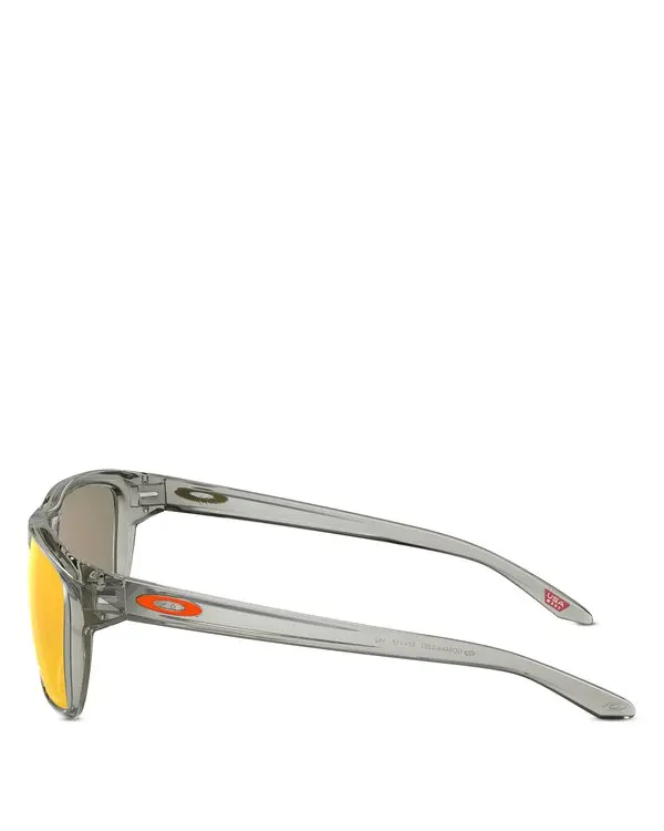 Oakley Sylas Rectangular Sunglasses - Gray/orange Solid
