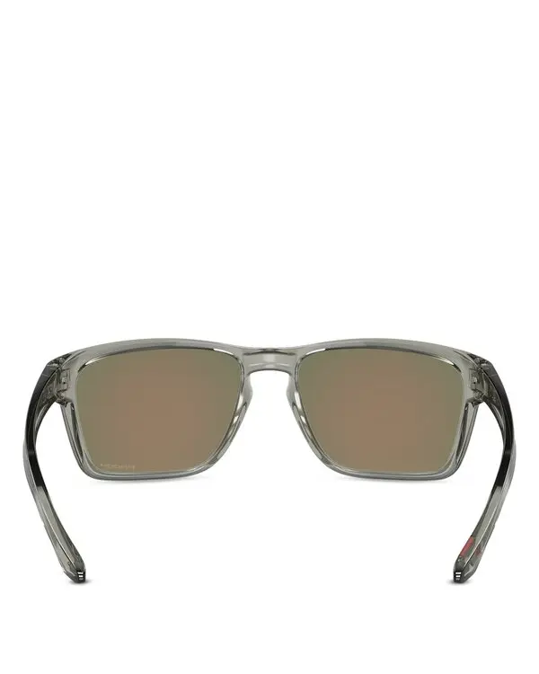 Oakley Sylas Rectangular Sunglasses - Gray/orange Solid