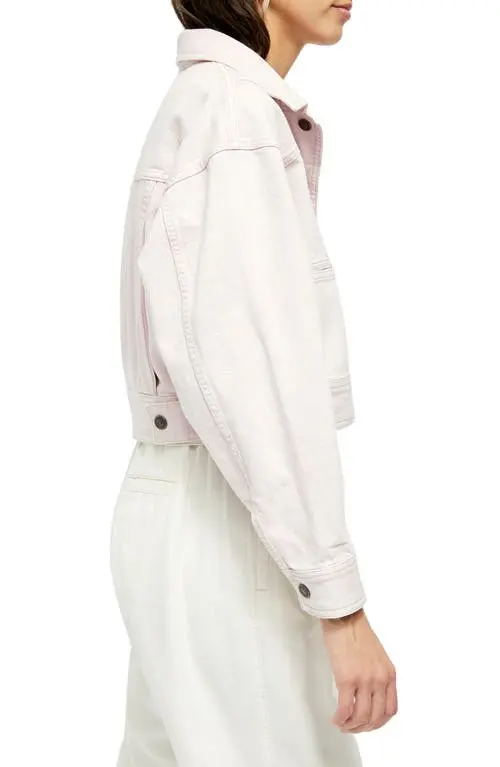 Free People We The Free Star Crossed Crop Denim Jacket
