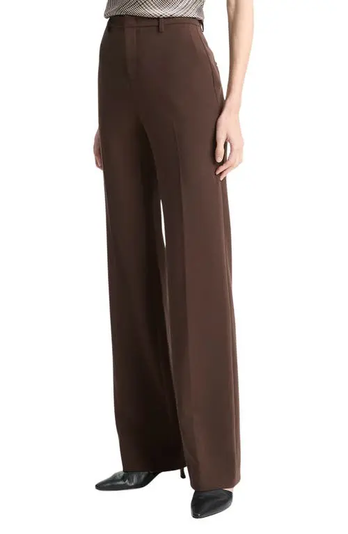 Vince Simone Mid-rise Flare Pants - Deep Espresso