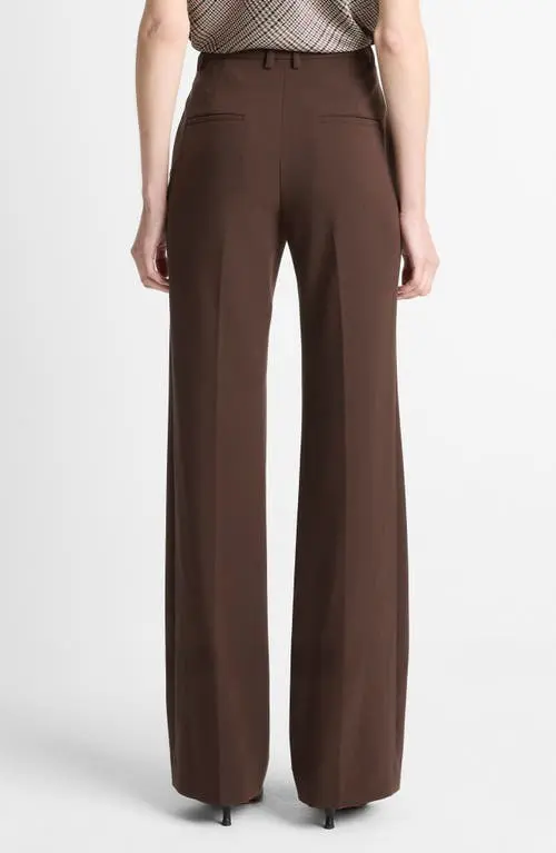 Vince Simone Mid-rise Flare Pants - Deep Espresso