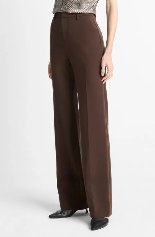Vince Simone Mid-rise Flare Pants - Deep Espresso