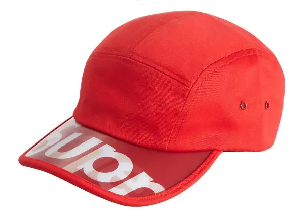 Supreme Camp Cap With Visor - Red