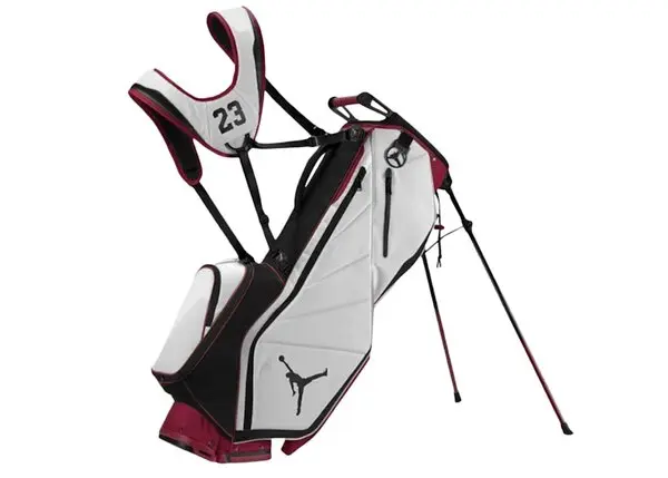 JORDAN Fade Away Golf Bag - White/varsity Red