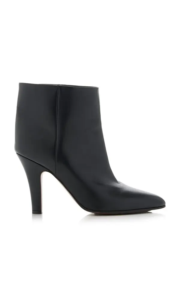 THE ROW Prudens Leather Ankle Boots