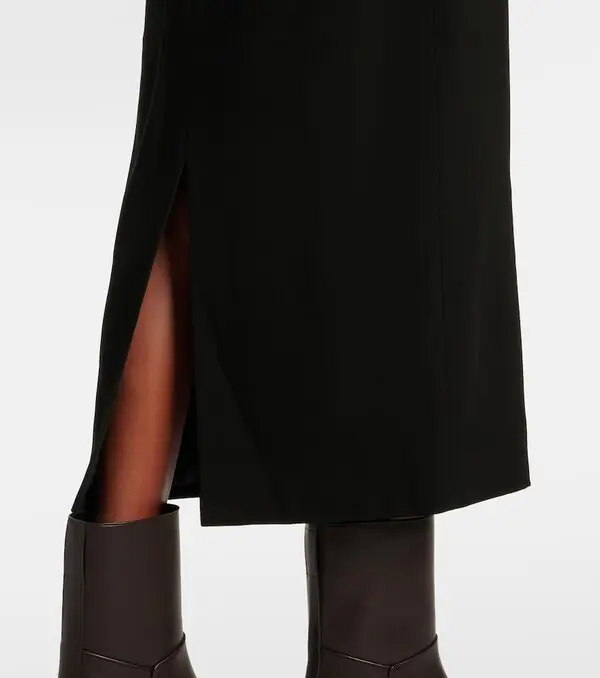 THE ROW Matias Wool-blend Midi Skirt
