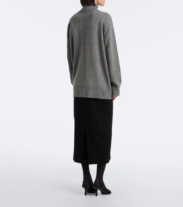 THE ROW Matias Wool-blend Midi Skirt