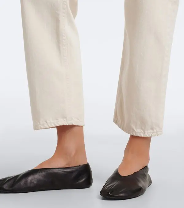 THE ROW Riáco Mid-rise Straight Jeans In Ecru - White