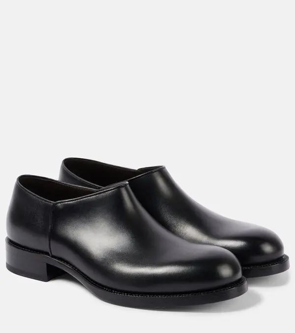 THE ROW Nobilis Leather Derby Shoes