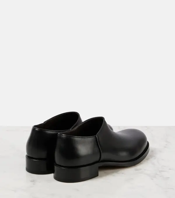 THE ROW Nobilis Leather Derby Shoes