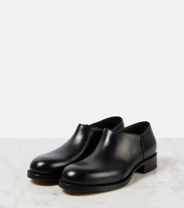 THE ROW Nobilis Leather Derby Shoes