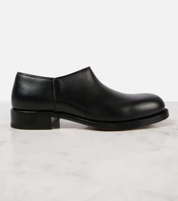 THE ROW Nobilis Leather Derby Shoes