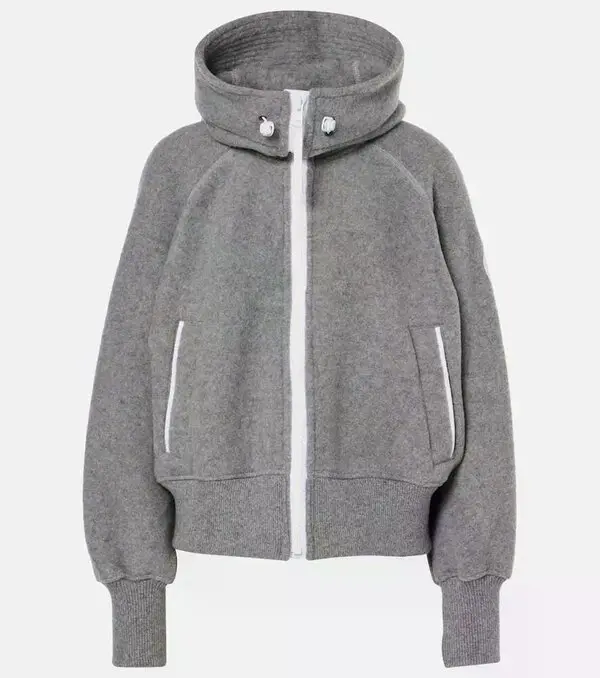 Canada Goose Wool-blend Bomber Jacket - Grey