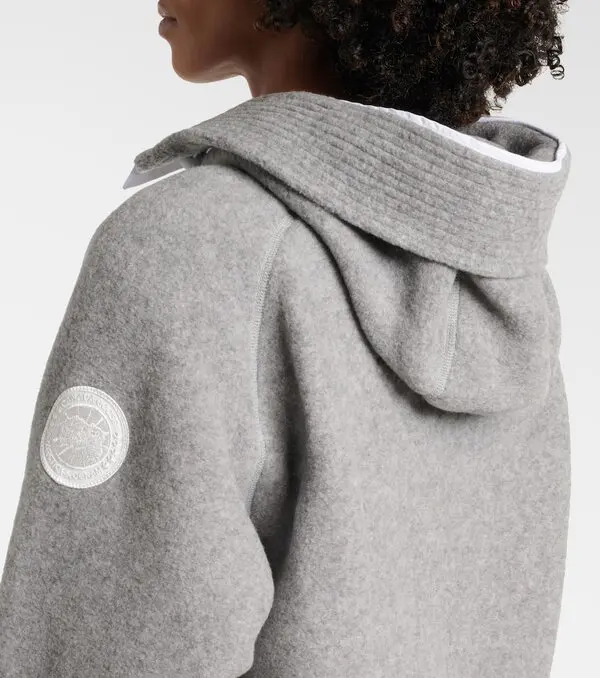 Canada Goose Wool-blend Bomber Jacket - Grey
