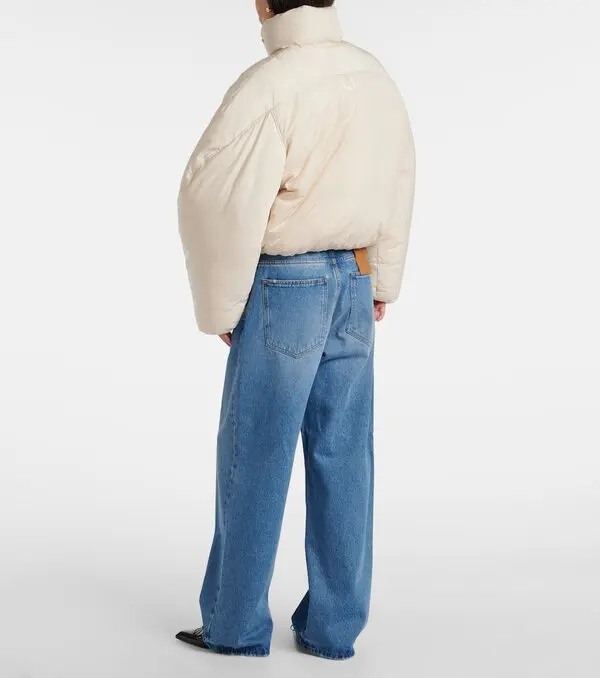 Jacquemus La Doudoune Courte Caraco Puffer Jacket - White