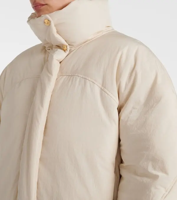 Jacquemus La Doudoune Courte Caraco Puffer Jacket - White