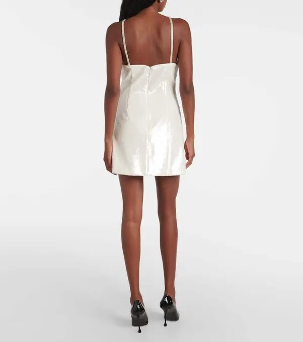 SELF-PORTRAIT Bow-detail Sequined Minidress