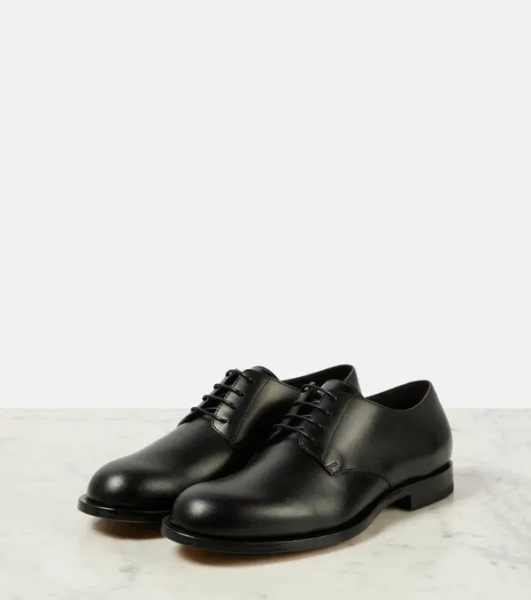 THE ROW Novus Leather Derby Shoes