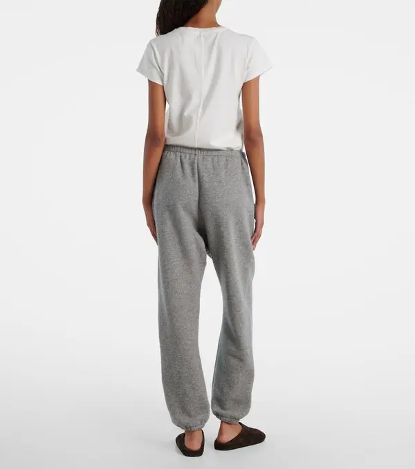 THE ROW Teo Cashmere And Cotton Sweatpants - Grey