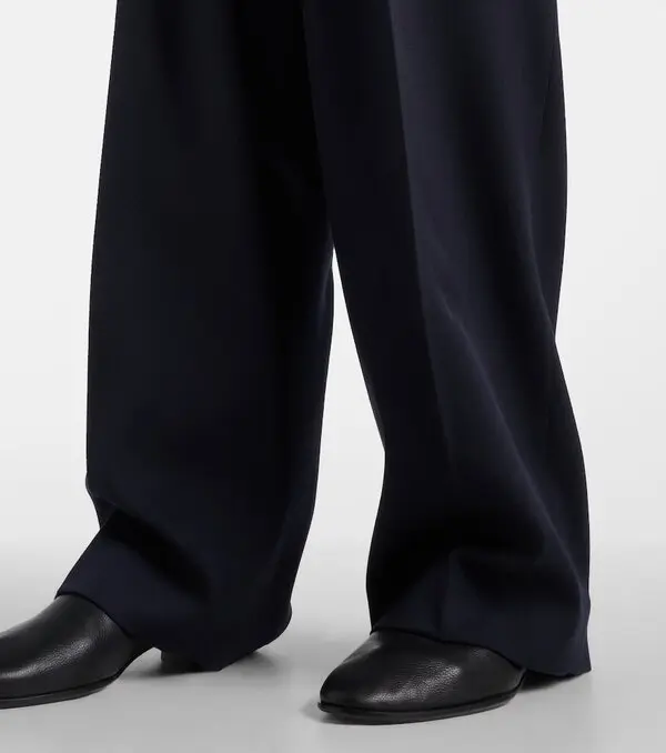 THE ROW Igor Wool Wide-leg Pants - Blue