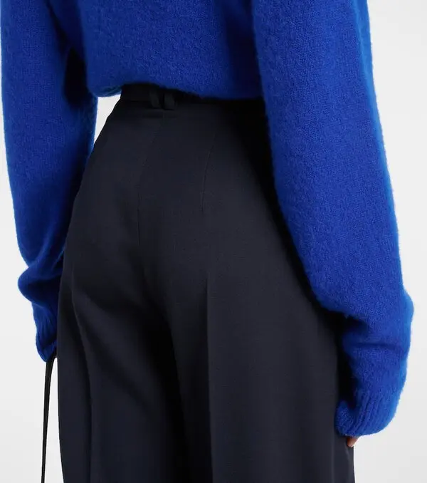 THE ROW Igor Wool Wide-leg Pants - Blue