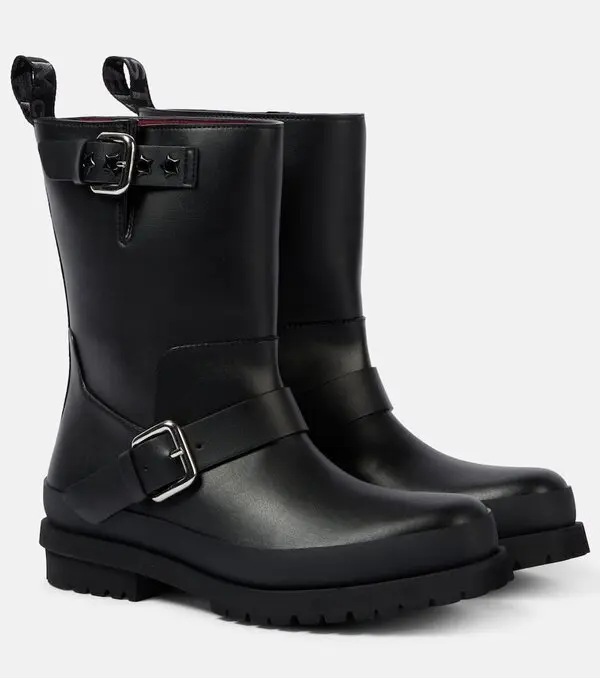 Stella McCartney Trace Faux Leather Biker Boots - Black