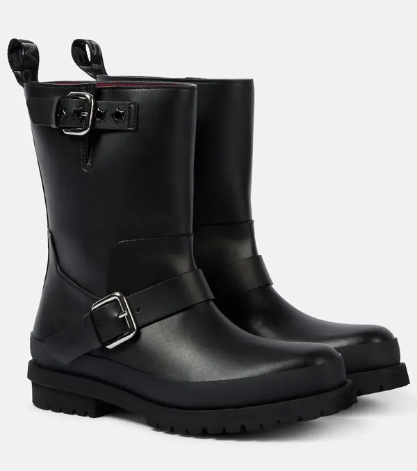 Stella McCartney Trace Faux Leather Biker Boots - Black