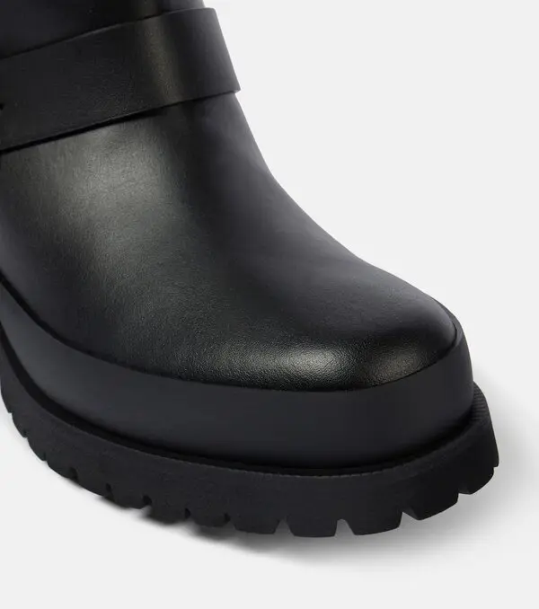 Stella McCartney Trace Faux Leather Biker Boots - Black