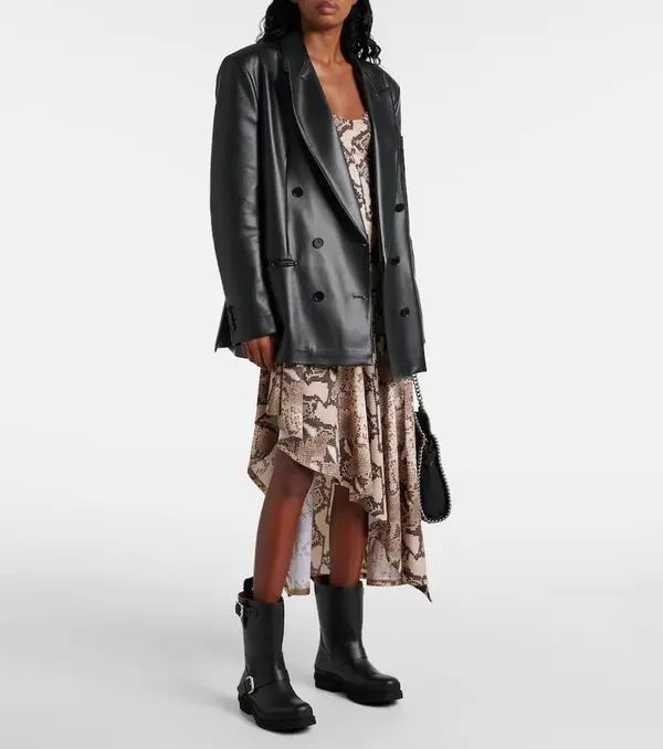 Stella McCartney Trace Faux Leather Biker Boots - Black