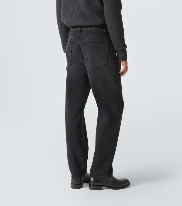 The Row Elordi Straight Jeans - Black | Editorialist