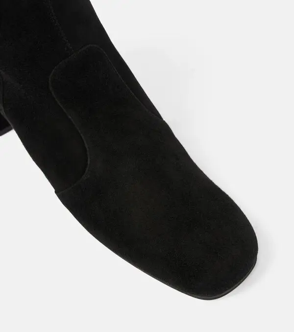 ROGER VIVIER Trés Vivier 45 Suede Ankle Boots - Black