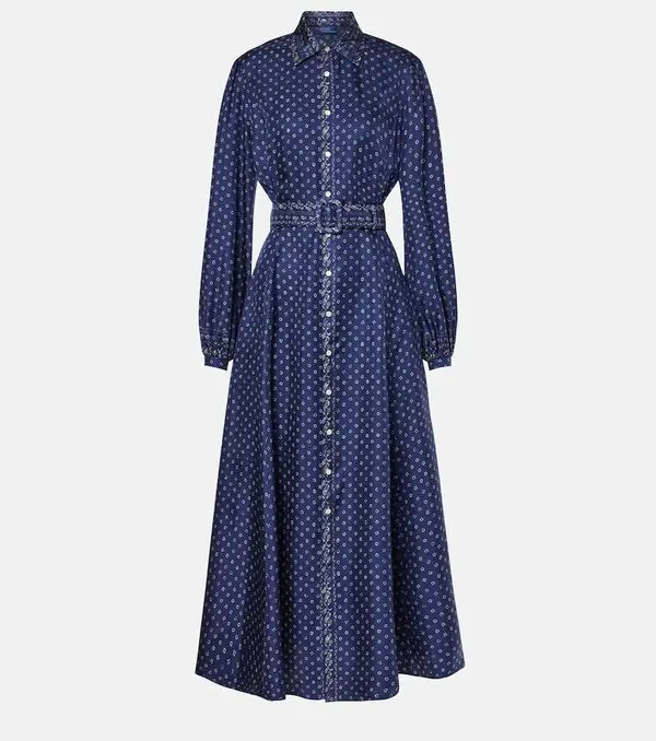 Ralph Lauren Polo Paisley Silk Midi Dress