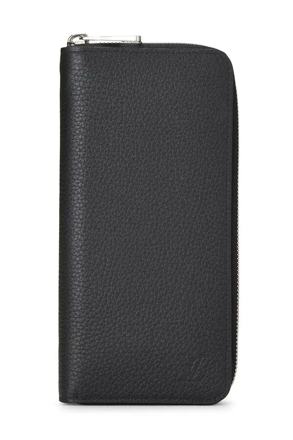 LOUIS VUITTON Taurillon Zippy Vertical - Black