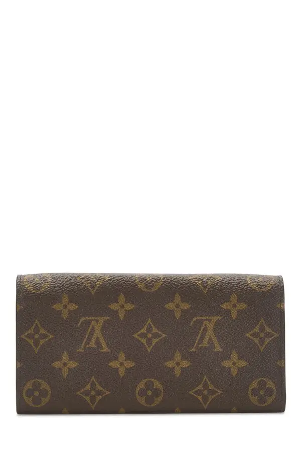 LOUIS VUITTON Monogram Canvas Emilie Wallet - Brown