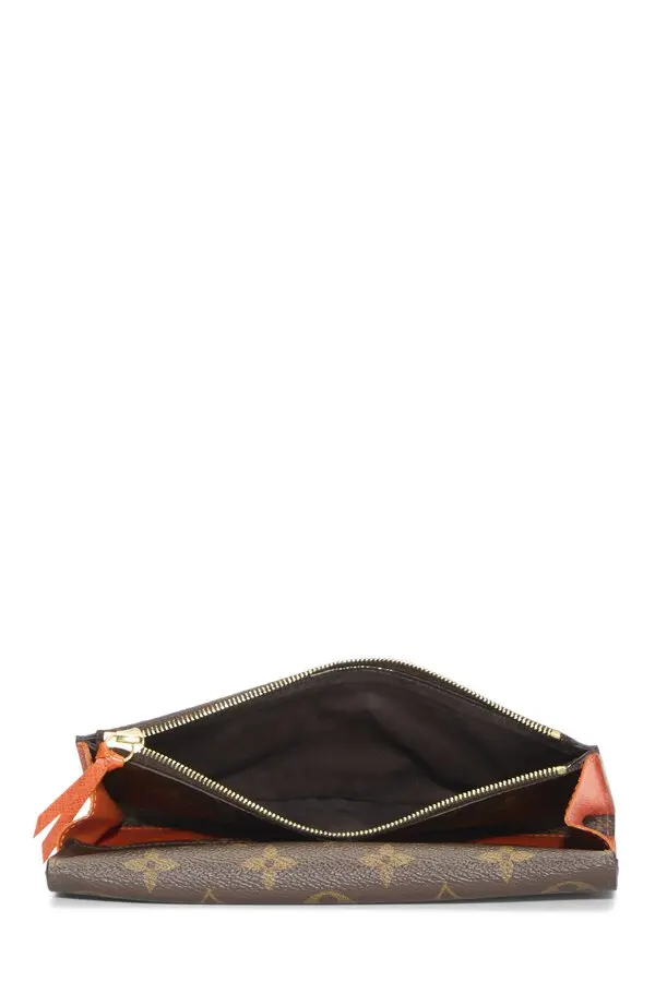 LOUIS VUITTON Monogram Canvas Emilie Wallet - Brown