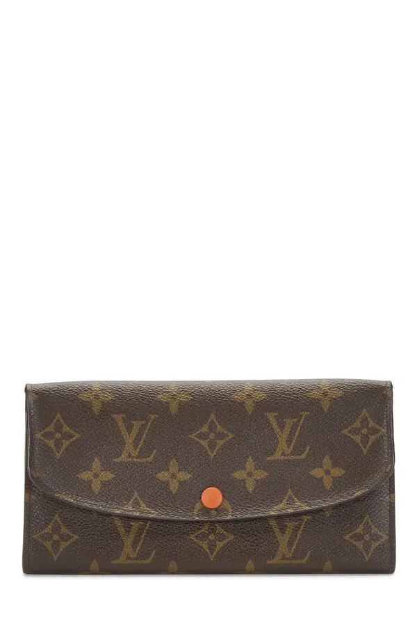 LOUIS VUITTON Monogram Canvas Emilie Wallet - Orange