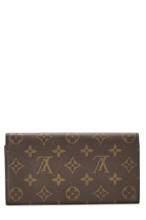 LOUIS VUITTON Monogram Canvas Emilie Wallet - Orange