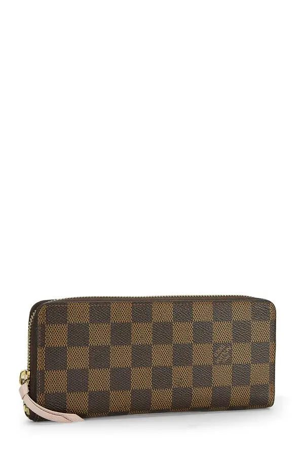LOUIS VUITTON Damier Ebene Clemence Wallet