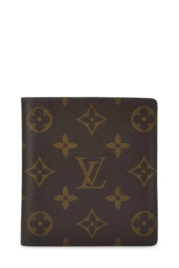 LOUIS VUITTON Monogram Canvas 10 Cartes Credit Bi-fold Wallet - Brown